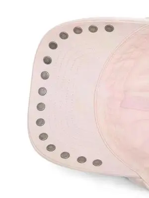 Miss Sixty Studded Slogan-embroidered Cap - Pink