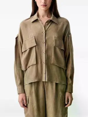 VICOLO Flap-pocket Drop-shoulder Shirt