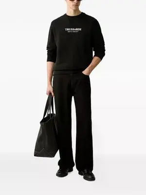 TRUSSARDI Logo-print Crew-neck Sweater