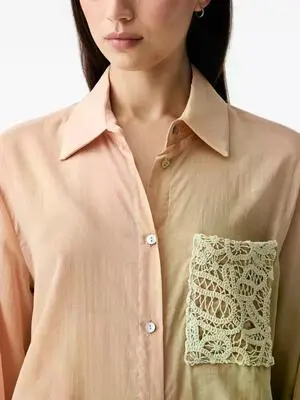 VICOLO Crochet-pocket Shirt
