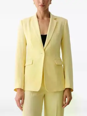 MORGAN Single-breasted Notched-lapels Jacket - Yellow