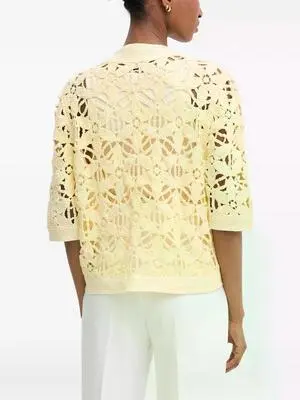 MORGAN Crochet-knit Cardigan