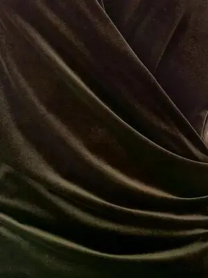 F.IT Velvet-effect Draped T-shirt