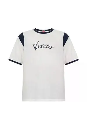 Kenzo Varsity Cotton T-shirt - Neutrals