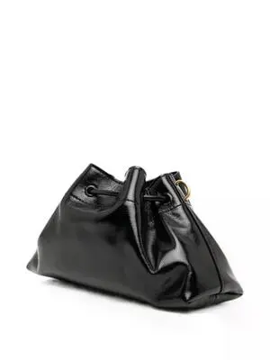 JIMMY CHOO Drawstring-fastening Patent Bucket Bag