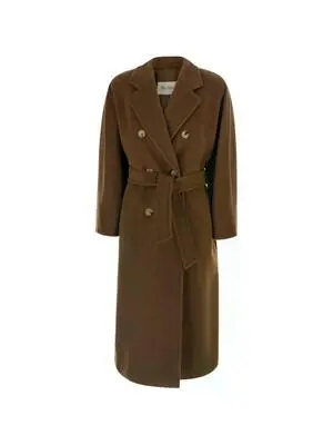 Max Mara Double-breasted Belted Coat - Brown