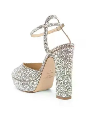 JIMMY CHOO Sacaria 120 Embellished Platform Sandals