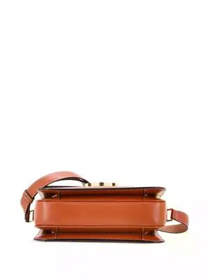 Celine Triomphe Coated Canvas Medium Shoulder Bag - Brown