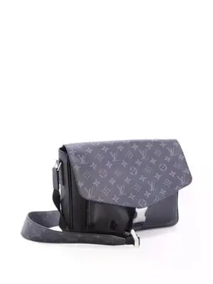 LOUIS VUITTON Monogram Taigarama Outdoor Flap Messenger Bag - Black