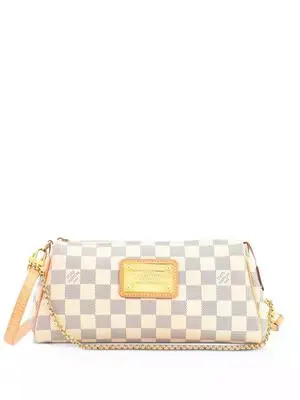 LOUIS VUITTON Eva Handbag Damier Clutch Bag - White