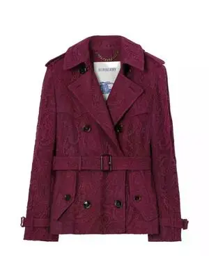 Burberry Paisley Lace Foxfield Trench Coat