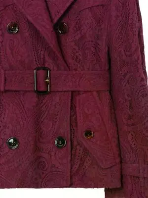 Burberry Paisley Lace Foxfield Trench Coat