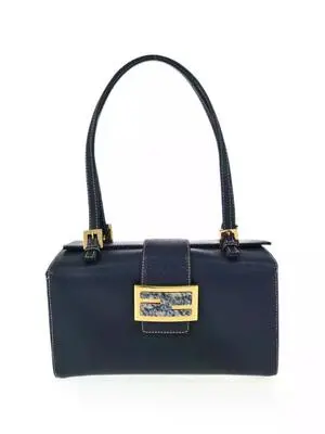 Fendi 1990-2000s Baguette Box Shoulder Bag - Blue