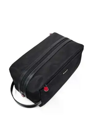 Kiton Leather-trim Toiletry Bag