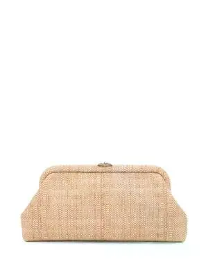 JIMMY CHOO Woven-effect Shoulder Bag - Neutrals