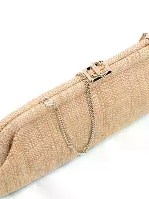 JIMMY CHOO Woven-effect Shoulder Bag