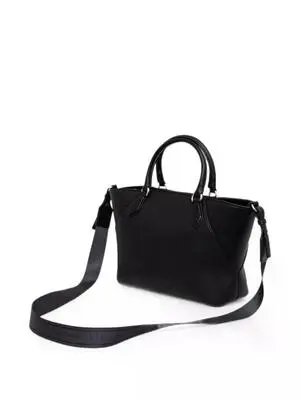 Armani Exchange Grained Tote Bag With Logo Charm
