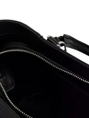 Armani Exchange Grained Tote Bag With Logo Charm