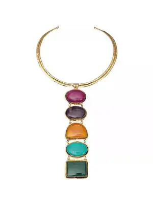 SYLVIA TOLEDANO Sylvia Toledano Gemstone Embellished Collar Necklace