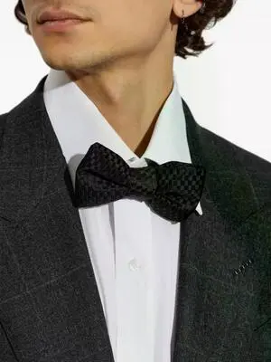 TOM FORD Check-pattern Silk Bow Tie