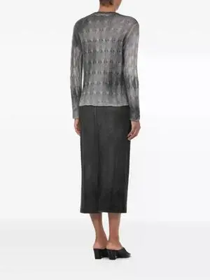 Avant Toi Cable Knit Tie-dye Sweater