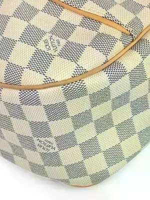LOUIS VUITTON Damier Azur Galliera Pm Shoulder Bag - White