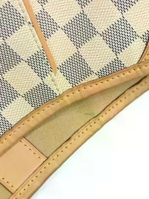 LOUIS VUITTON Damier Azur Galliera Pm Shoulder Bag - White