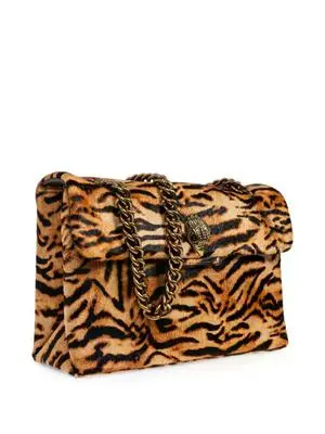 Kurt Geiger Kensington Tiger-print Shoulder Bag - Brown