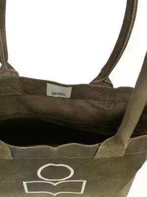 Isabel Marant Étoile Yenky Logo-embroidered Tote Bag - Green