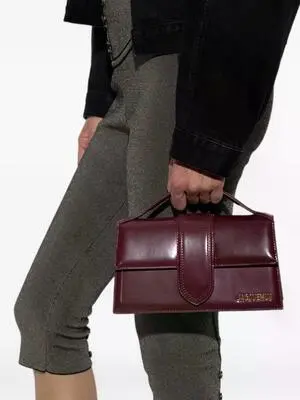 Jacquemus Large Le Bambino Leather Tote Bag - Red