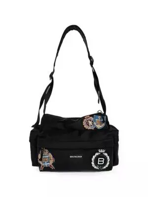Balenciaga Small Explorer Patch-embellished Shoulder Bag