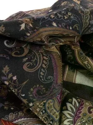 Etro Paisley-print Frayed Scarf