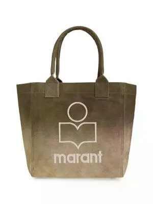 Isabel Marant Étoile Yenky Logo-embroidered Tote Bag - Green