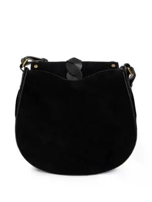 Isabel Marant Étoile Altay Stud-embellished Leather Shoulder Bag - Black
