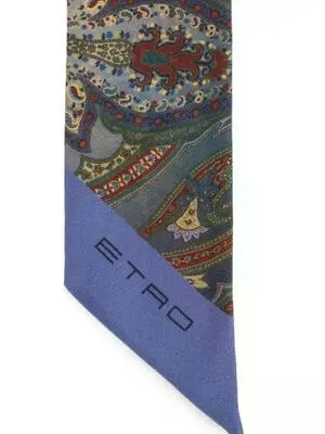 Etro Paisley-print Silk Scarf