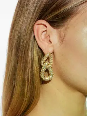 Isabel Marant Étoile Crystal-embellished Chain-link Earrings
