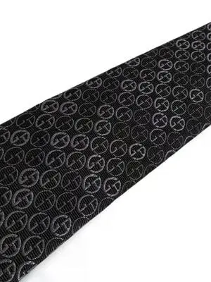 Giorgio Armani Logo-jacquard Silk Tie