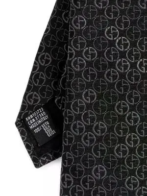 Giorgio Armani Logo-jacquard Silk Tie