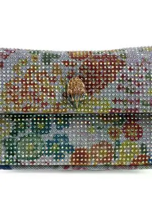 Kurt Geiger Pickle Crystal-embellished Shoulder Bag - Grey