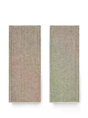 Eric Bompard Cashmere Ribbed Mittens - Neutrals