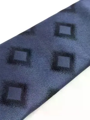 Giorgio Armani Geometric-print Tie - Blue
