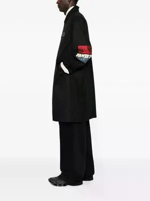 Undercover Single-breasted Coat With Graphic Patches
