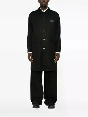 Undercover Single-breasted Coat With Graphic Patches