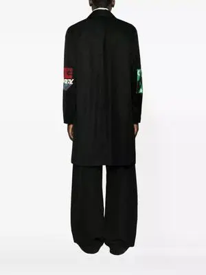 Undercover Single-breasted Coat With Graphic Patches