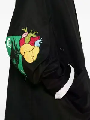 Undercover Single-breasted Coat With Graphic Patches