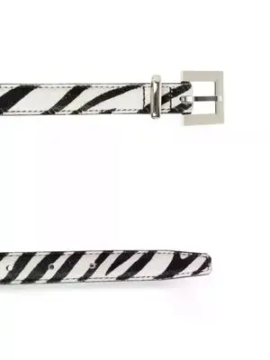 ANINE BING Nicola Zebra-print Belt