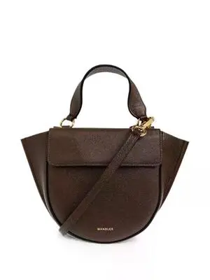 WANDLER Hortensia Piccola Leather Tote Bag - Brown