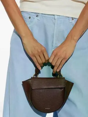 WANDLER Hortensia Piccola Leather Tote Bag