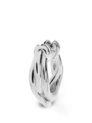 JIL SANDER Twisted Hoop Earring