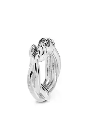 JIL SANDER Twisted Hoop Earring